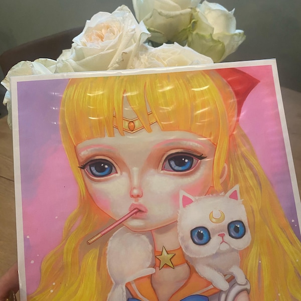 Sailor Venus Art Print - Sailor Moon, Sailor V, Minako Aino, Magical ...