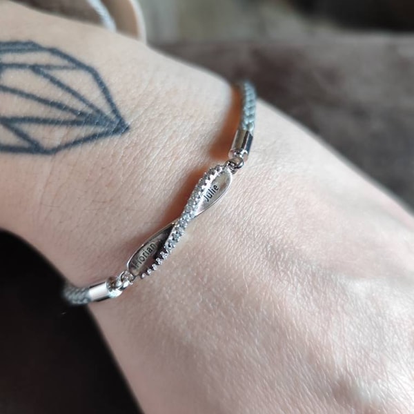 Personalized Medical Rope Bracelet With Engraving, ID & Medical ...