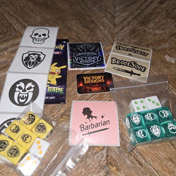 Combat Dice - for Use With Heroquest - Set of 8 - Transparent - Etsy
