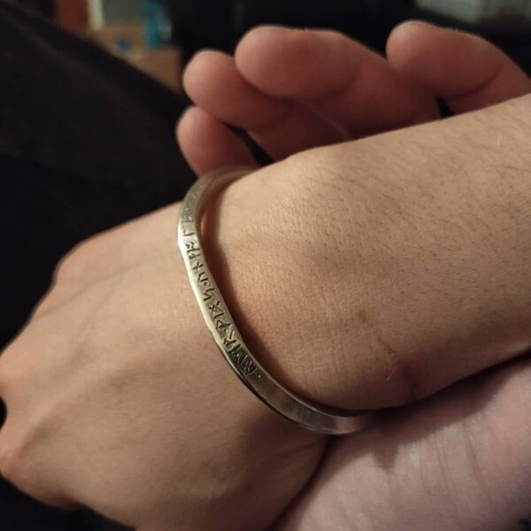 Custom Hammer Punched Silver Ring viking Era - Etsy