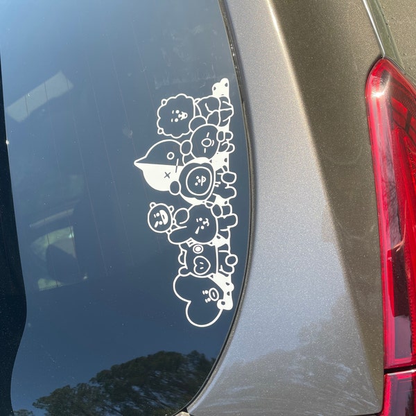 BTS BT21 Decal MacBook Vinyl BTS Decal Window Decal Wall Decal Mirror ...