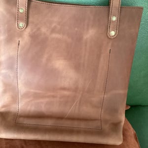 Leather Laptop Tote Bag Women Leather Tote Women Pocket Leather Tote ...