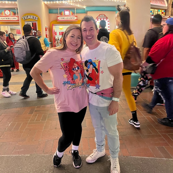 Retro 90s His Roxanne and Her Max Comfort Colors T-shirt, A Goofy Movie ...