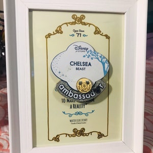 Cast Member Name Tag Display Frame and Print Casting Agency Door ...