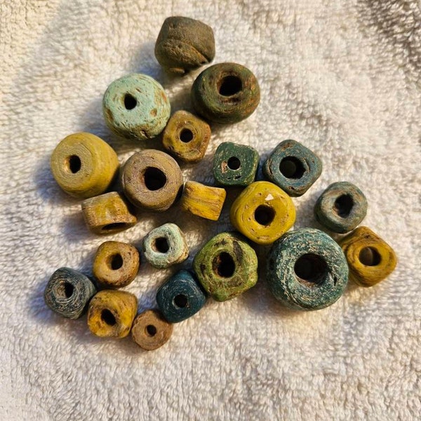 Old African Ostrich Egg Shell Heishi Trade Beads - Etsy