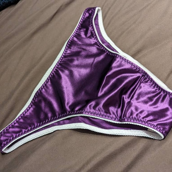 The Estelle Satin Panty ~ Vintage Style Sexy Hi-cut Leg Bikini Panties ...