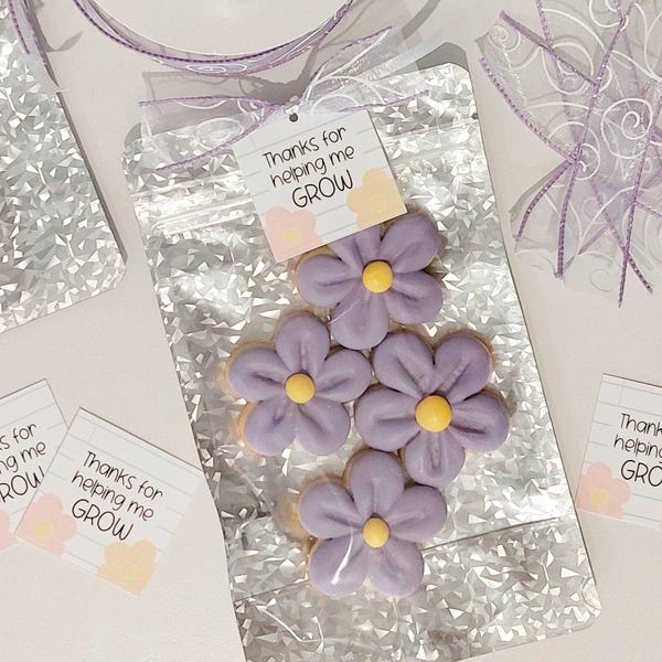 PYO Cookie Bag Topper - 4" and 5" - Paint Your Own Cookie Instructions ...