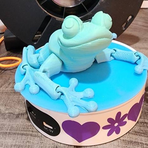 Cute Flexi Print-in-place Frog - STL File for 3D Printing - Etsy