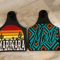 Highland Cow/aztec Hair Clip Cowgirl Hair Claw - Etsy