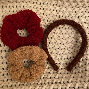 Sherbert Ribbed Knit Knot Pigtail Bows Orange Pigtail Bows - Etsy