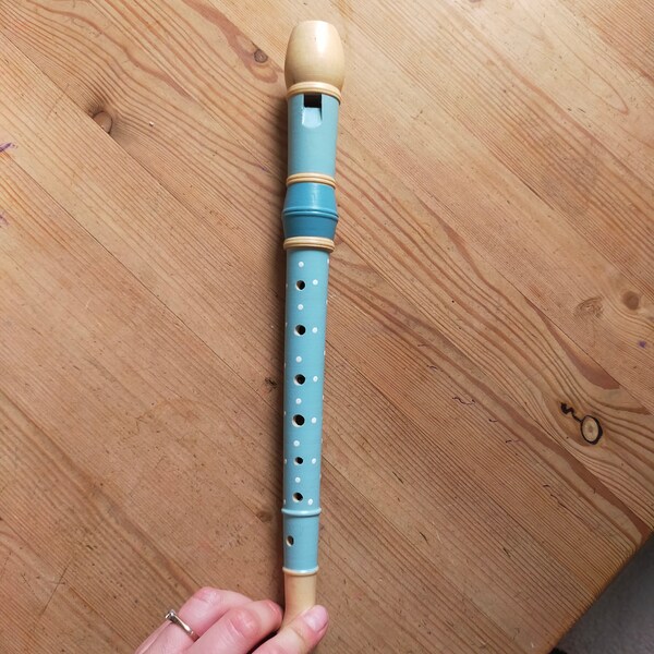 Personalised Wooden Flute/recorder - Pink or Blue - Kids Instrument ...