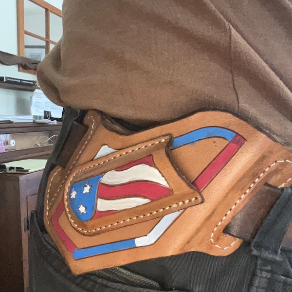 Custom Leather Cell Phone/ Trapper Combo Case - Etsy