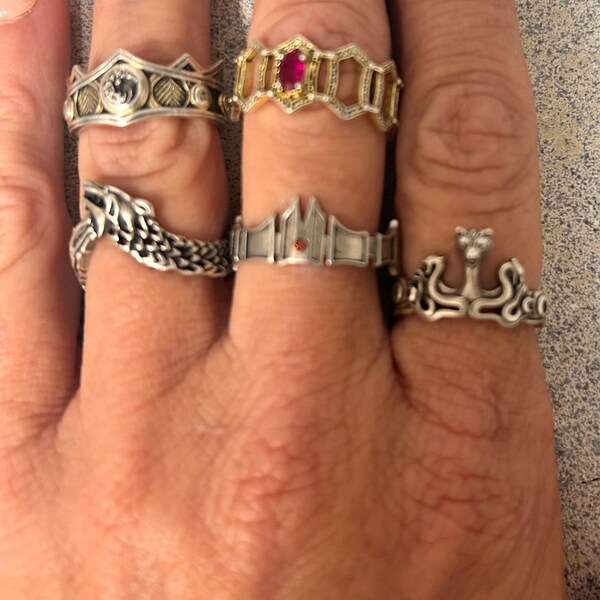 King of Dragons Crown Ring, King of Dragons Ring, Crown Ring, Cosplay ...