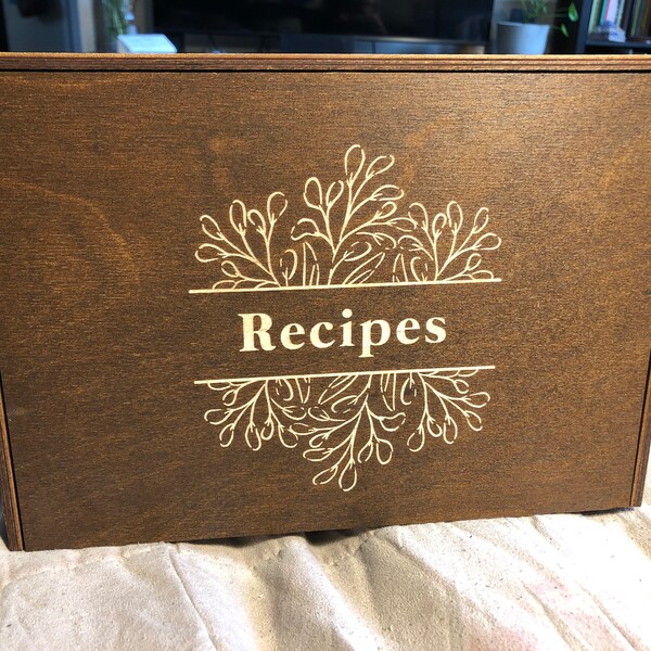 Custom Memory Wooden Laser Engraved Box, Christmas Gift Personalized ...