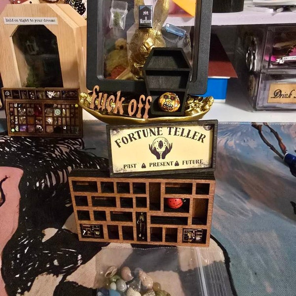 DIY KIT Miniature Fairy Witch Desk Dollhouse Apothecary Desk Miniature ...