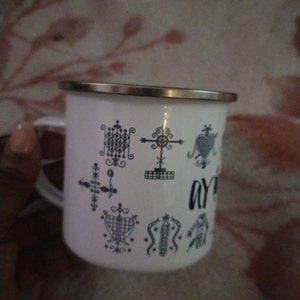 LEGBA Mèt Kafou Haitian Vodou Vèvè Enamel Mug medium Size - Etsy