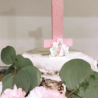 PRINTED 12 Peter Rabbit Flopsy Bunny Beatrix Potter Theme Cupcake Pick ...