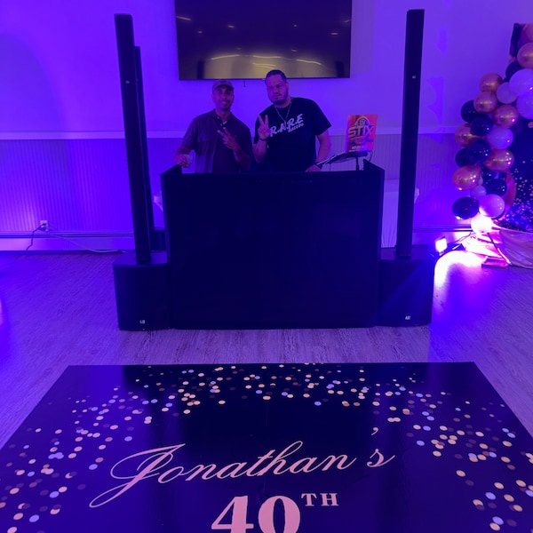 Modern Dance Floor Wrap Wedding Floor Mural Event Dance Floor Monogram ...