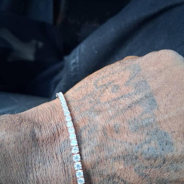 3-5mm Assorted Color VVS Moissanite Tennis Necklace, Rainbow Moissanite ...