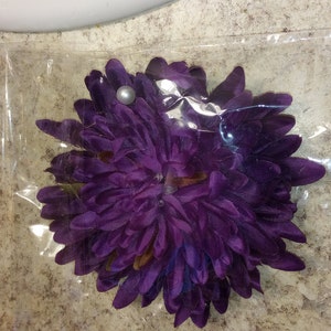 Large Black Flower Brooch Black Flower Hair Clip Flowers Pins Brooches ...