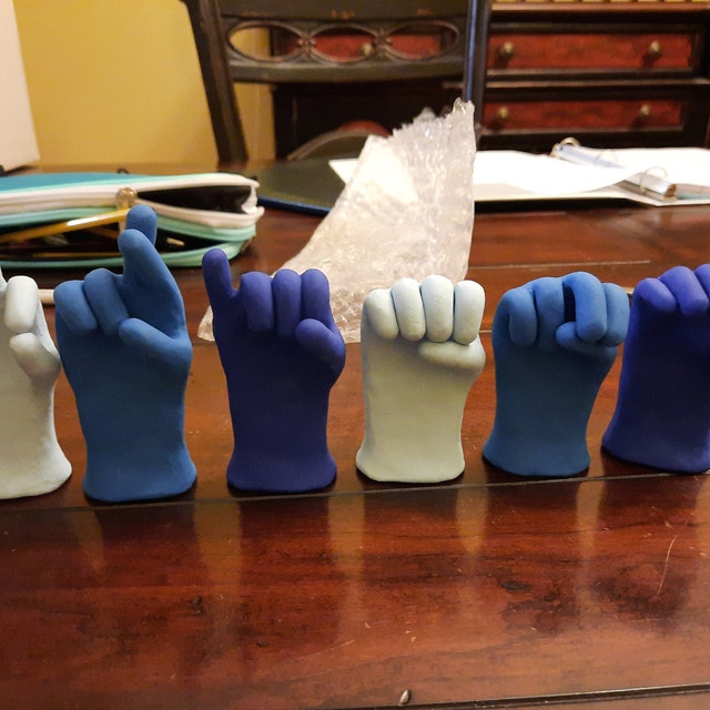 Handmade American Sign Language Sculpture by SignLanguageHands