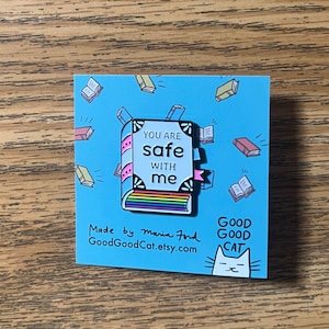 You Are Safe With Me // Enamel Pin // Pride - Etsy