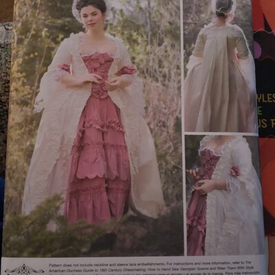 Simplicity 8578 18th Cent Baroque 1700s Dress Sewing Pattern Women's M ...