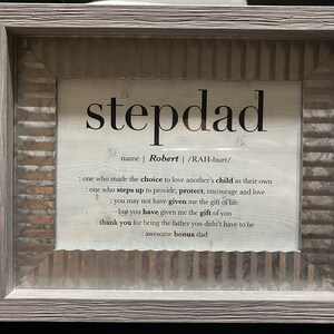 Personalized Fathers Day Gift for Stepdad, Stepdad Printable Gift ...