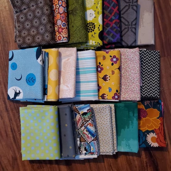 Modern Prints Hand Picked Fabric Bundle of 10 Random Half Yards From ...