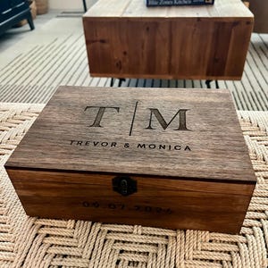 Personalization Custom Memory Keepsake Wooden Love Box Wedding ...