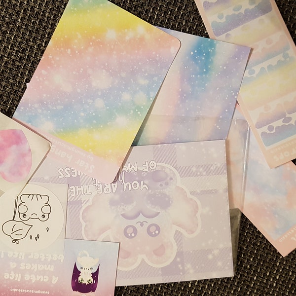 Printable Memo Sheets Christmas Bunny / Cute Pretty Deco Pastel Polco ...