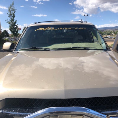 CHEVY AVALANCHE Windshield Window Topper Decal - Etsy