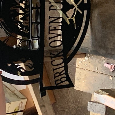 Custom Metal Pizza Oven Wall Sign, Kitchen Decor, Personalized Oven ...