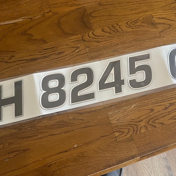 Boat Registration Numbers Domed Decals Stickers (set) Carbon Fiber - Etsy