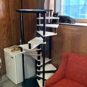 Cat Tree, 12 Step Spiral Cat Furniture, Best Cat Stairs 2023, Cat ...