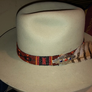 Brilliant, Beaded Hatband, Stretch Hat Band, Southwest, Beaded Western ...