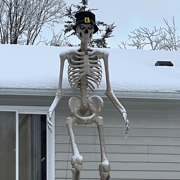 Giant Top Hat for 12 Foot Skeleton Pilgrim Thanksgiving Novelty Holiday ...