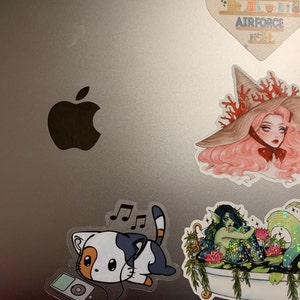 Math Cat Sticker CLEAR Sticker - Etsy