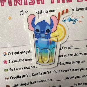 Stitch Lemonade Transparent Disney Laptop Stickers/ Tropical Lilo Ohana ...