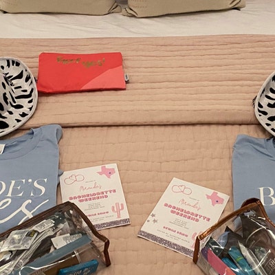 DINA Space Cowgirl Bachelorette Invitation & Itinerary Template, Texas ...