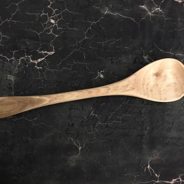 Handmade Wooden Spoons - 12” Cooking Spoon, Hand Carved, Made in the ...