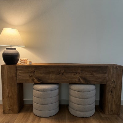 Modern Rustic Console Table Black Espresso verified Etsy Seller - Etsy