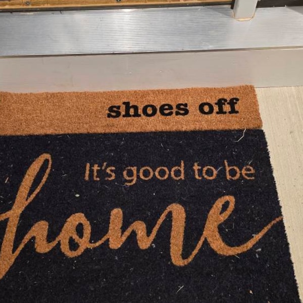 Shoes off Skinny Doormat, Shoes off Door Mat, Shoes off Welcome Mat ...