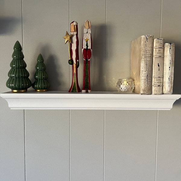 Hand Carved Wooden Folk Art Triangle Santa Claus Figure - Etsy