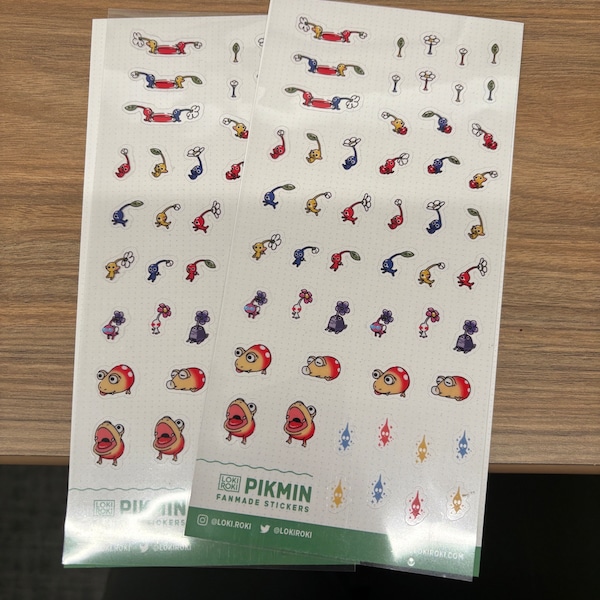 Pikmin Sticker Sheet - Etsy