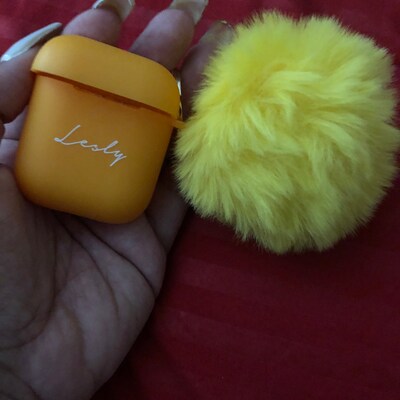 Custom AirPod Case With Pom Pom Keychain,silicone AirPod Case 3 With ...