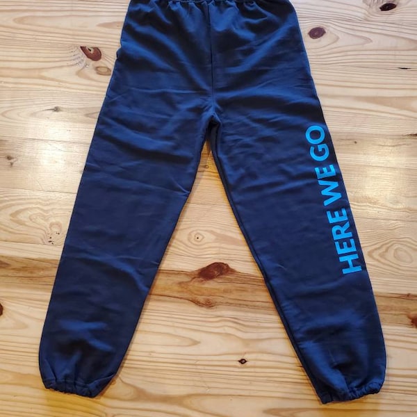 Custom Text, Logo, Design, Sweatpants: Personalized Unisex Joggers ...