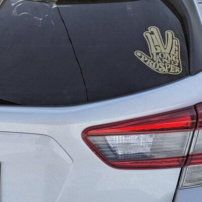 Star Trek Spock Hand Decal Sticker Live Long and Prosper Vulcan Car ...