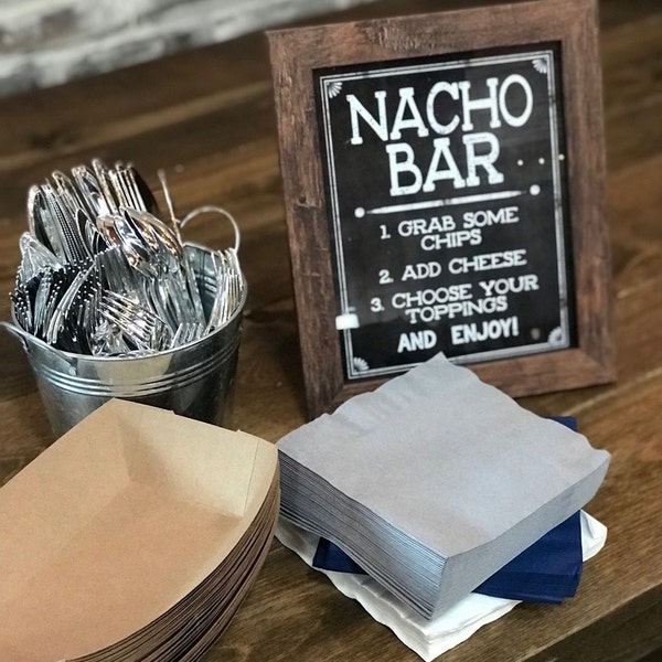 Instant 'NACHO BAR' Printable Sign Chalkboard Printable Party Nacho Bar ...
