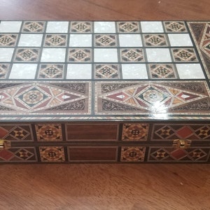 Backgammon Set 21 Inches Luxury Backgammon Board HQ Solid - Etsy